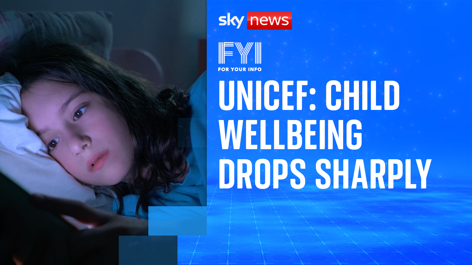 UNICEF: Child wellbeing drops sharply (03:16) - First News Live!