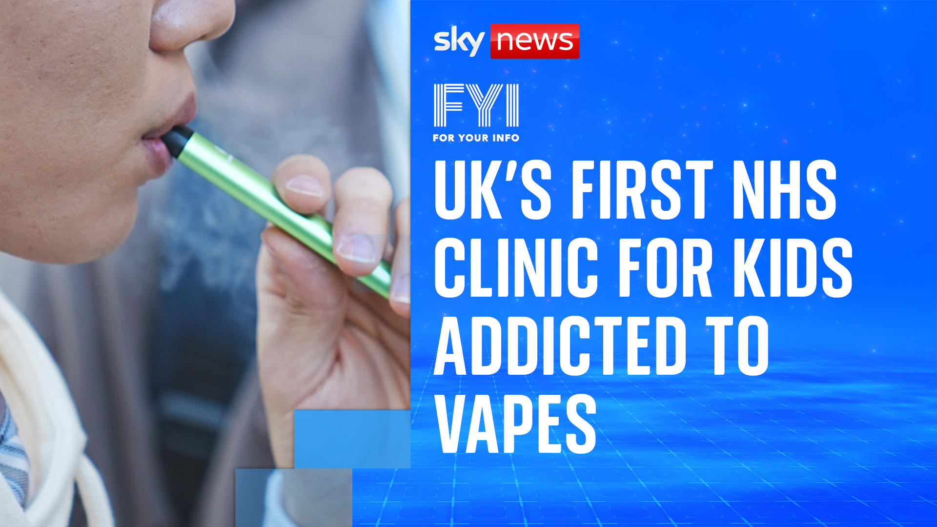 UK's first NHS clinic for kids addicted to vapes (04:15) - First News Live!